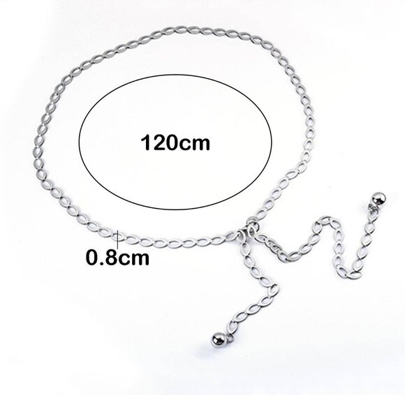 LC FASHION | Accessories | Ring Chain Belt Women Ball Charm Waist Belt ...